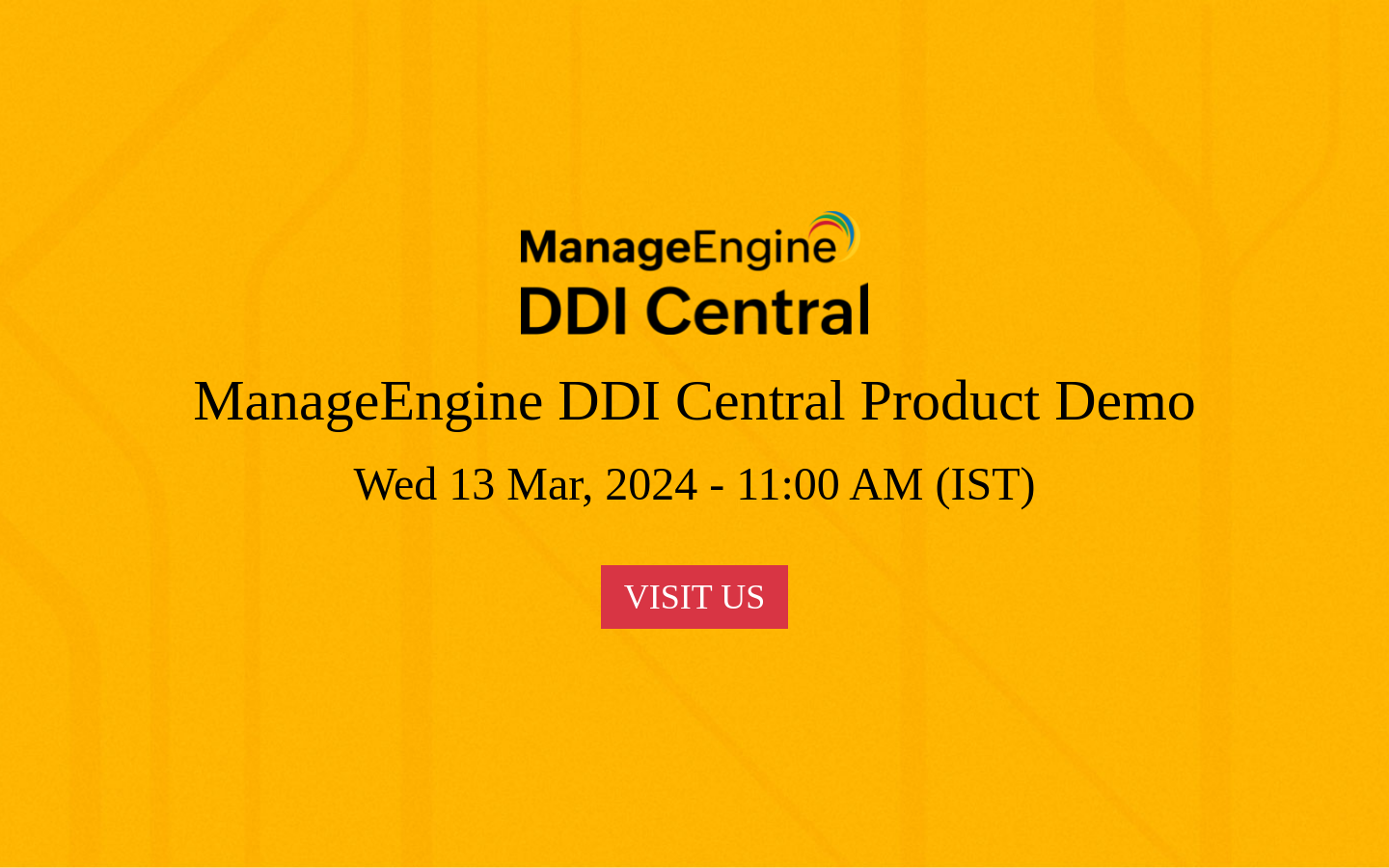 ManageEngine DDI Central Product Demo
