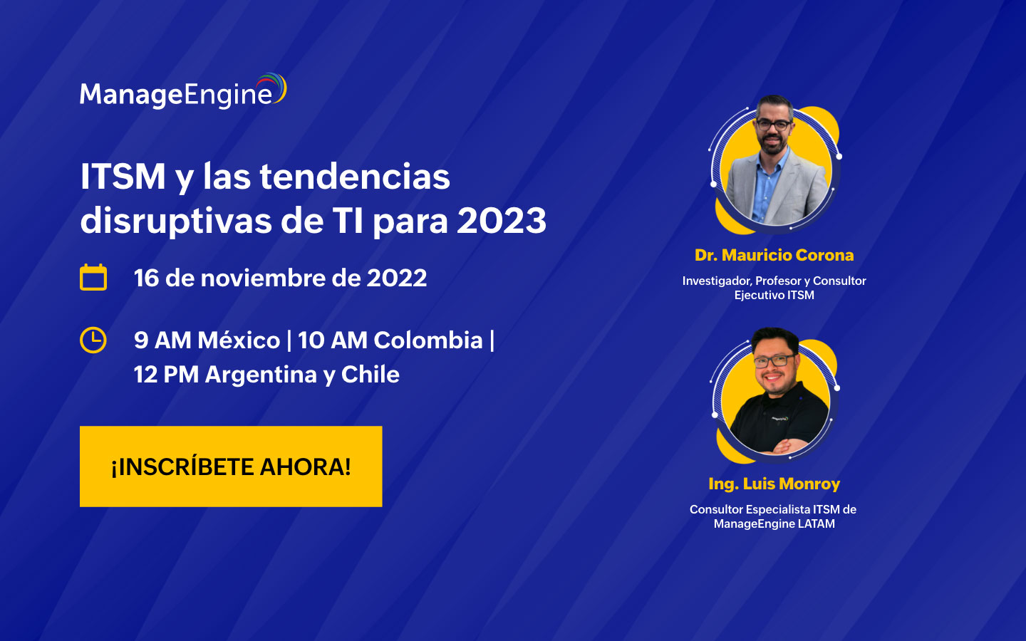 Webinar: ITSM y las tendencias disruptivas de TI para 2023